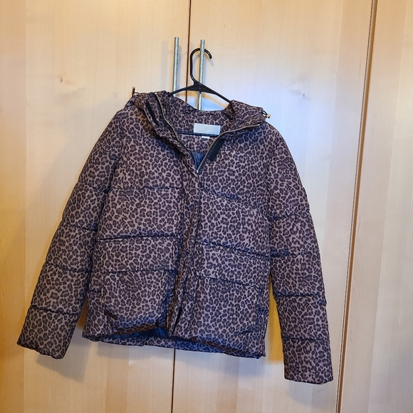 Michael Kors | Jackets & Coats | Michael Kors Leopard Puffer Jacket ...
